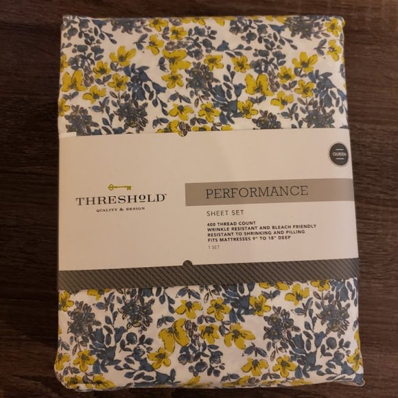 Threshold | Bedding | New Performance Sheet Set Queen 40 Thread Count ...